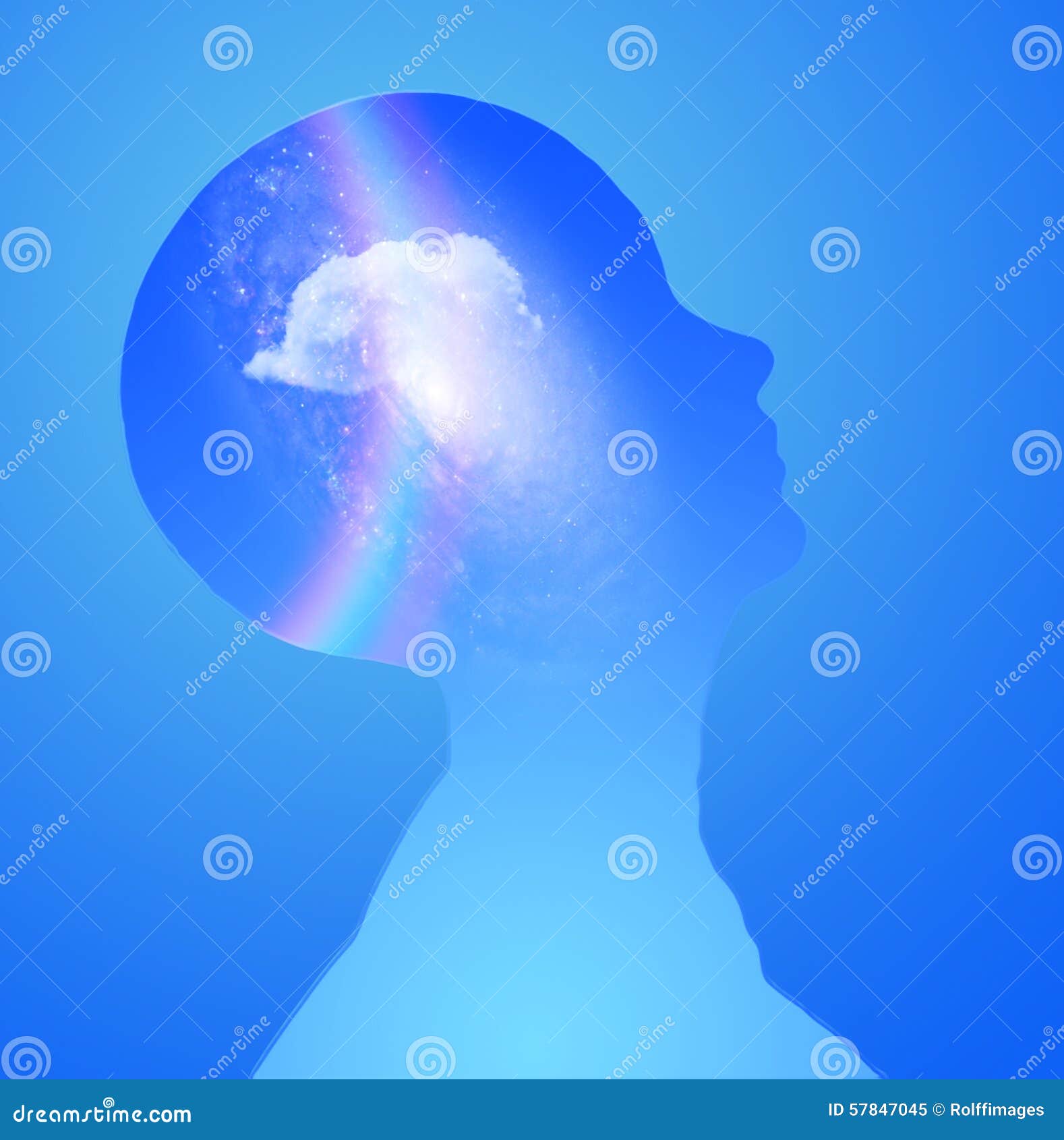 Mind stock illustration. Illustration of idea, glow, imagination - 57847045