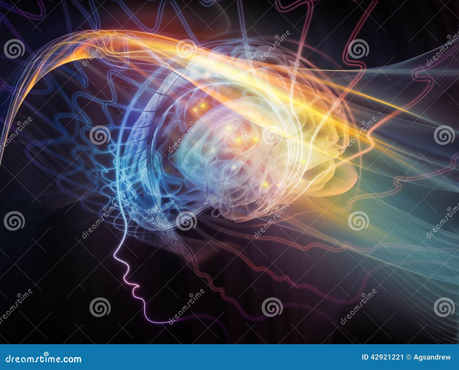 Into the Mind stock illustration. Illustration of backdrop - 42921221