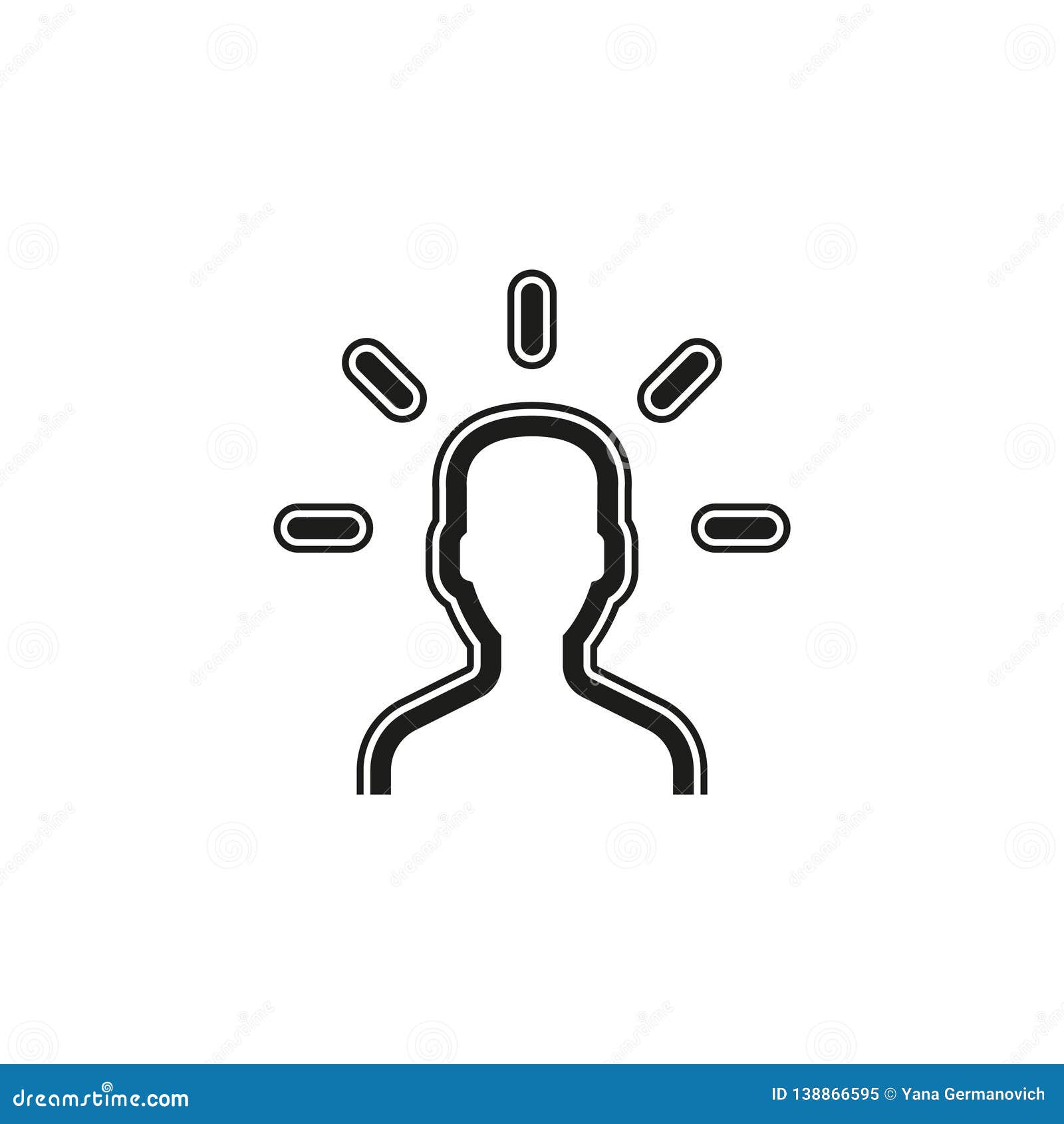 Mind Icon. Logo Element Illustration Stock Illustration - Illustration ...