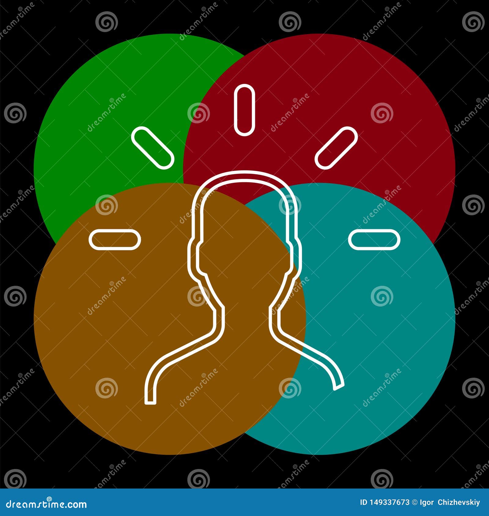 Mind Icon. Logo Element Illustration Stock Vector - Illustration of ...