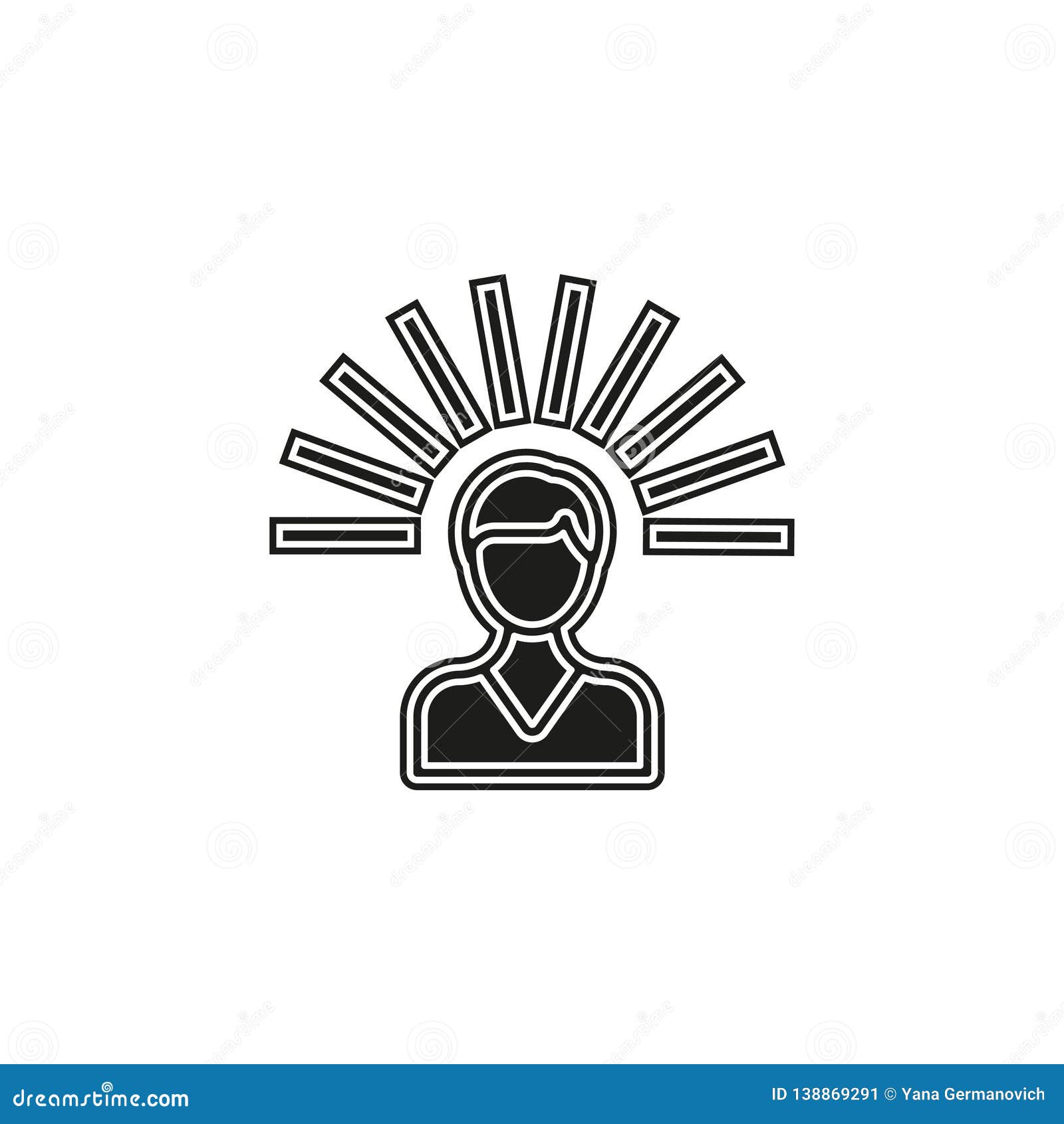 Mind Icon. Logo Element Illustration Stock Illustration - Illustration ...