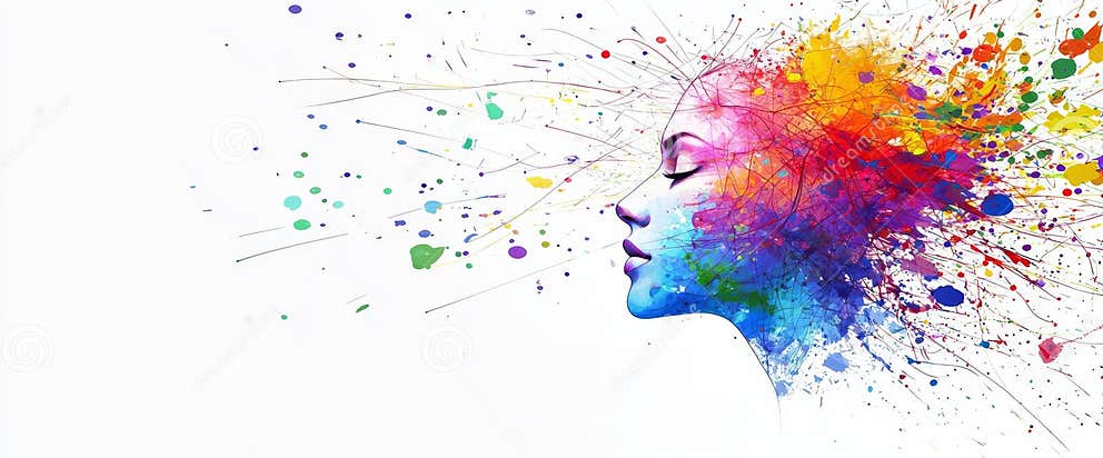 A Mind is Made Up of Molecules, and it is Designed by Artists Stock ...