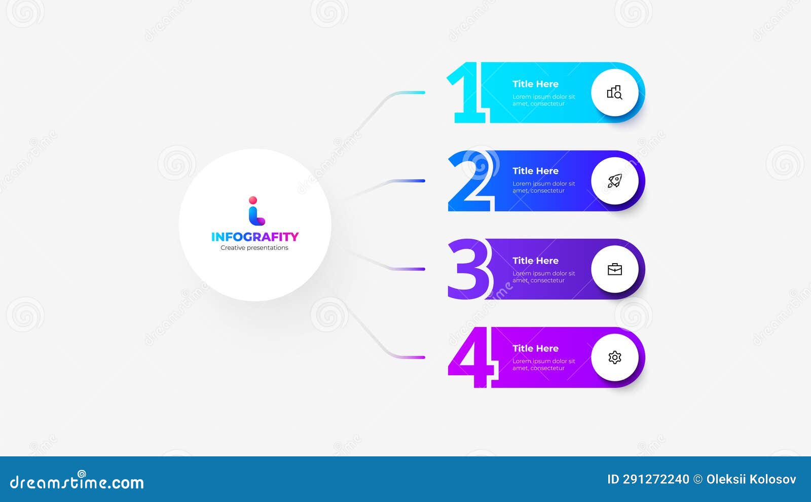 Circle Flowchart Diagram Of Cycle Chart Arrows Vector Numbers For ...