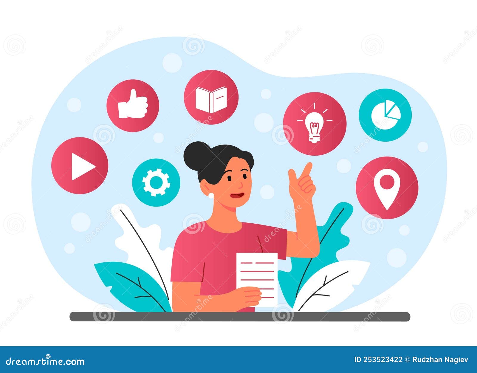 Mind map concept stock vector. Illustration of meeting - 253523422