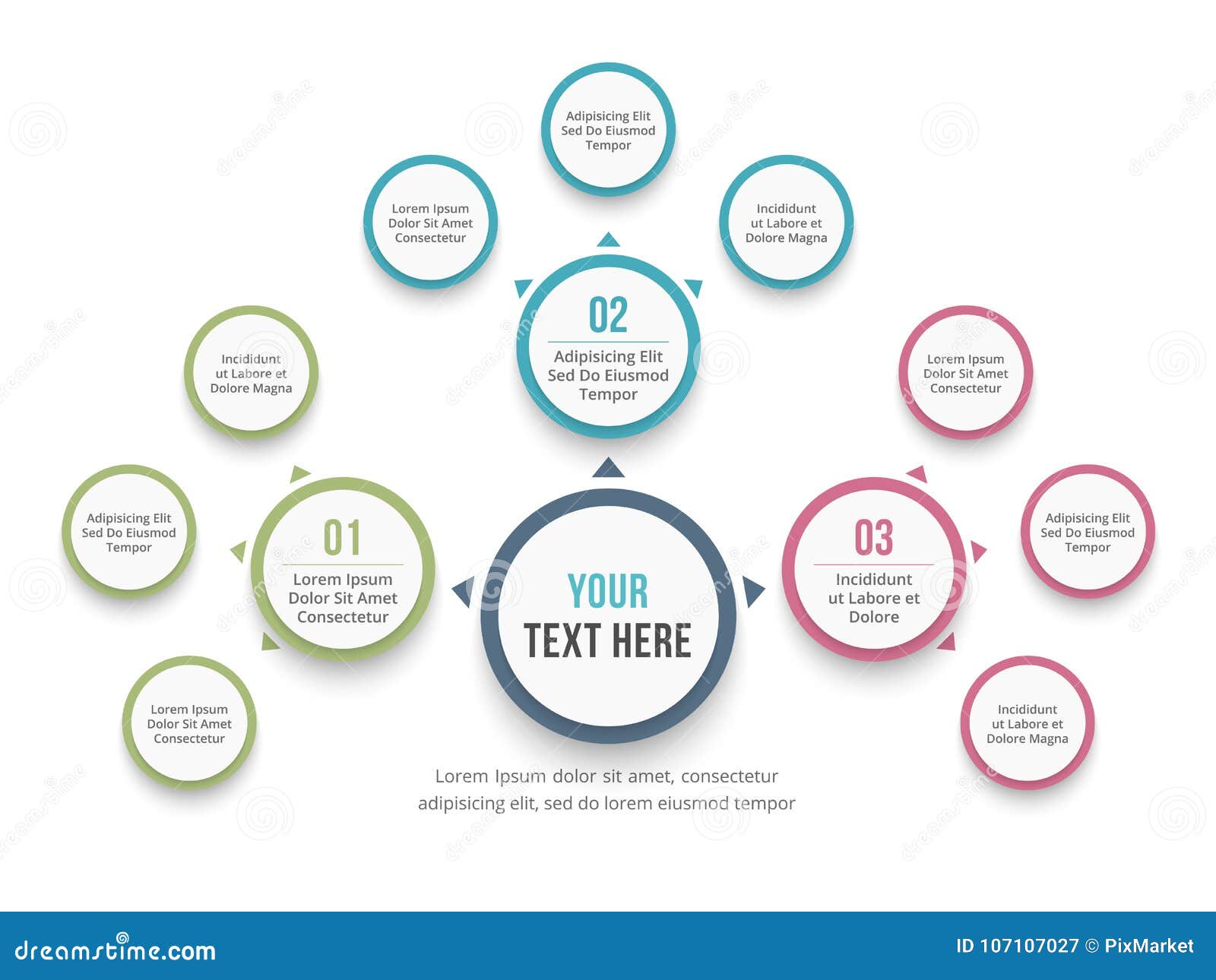 Mind Map Diagram stock vector. Illustration of connection - 107107027
