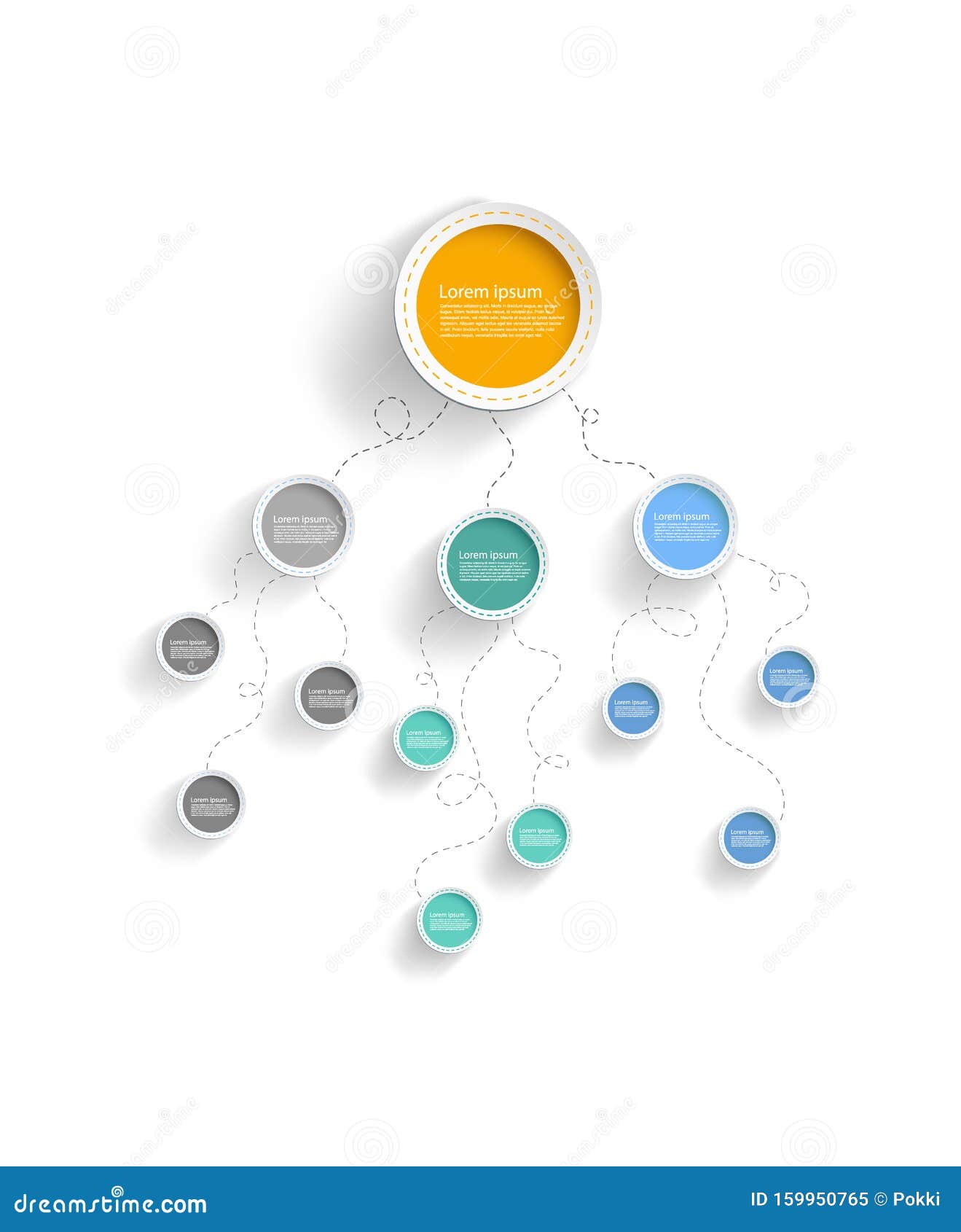 Mind Map Illustration Vector Background Template Stock Vector ...