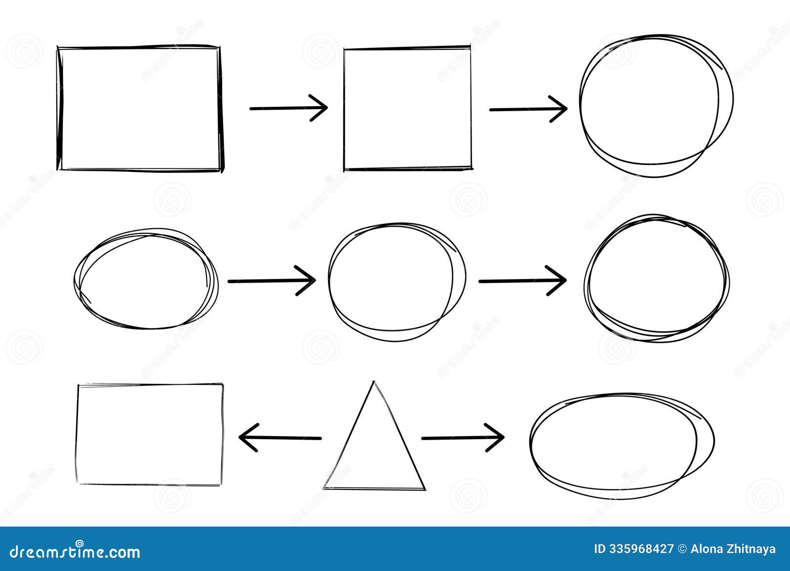 Mind Map Infographic Diagram Doodle Line Free Hand Drawing. Idea Scheme ...