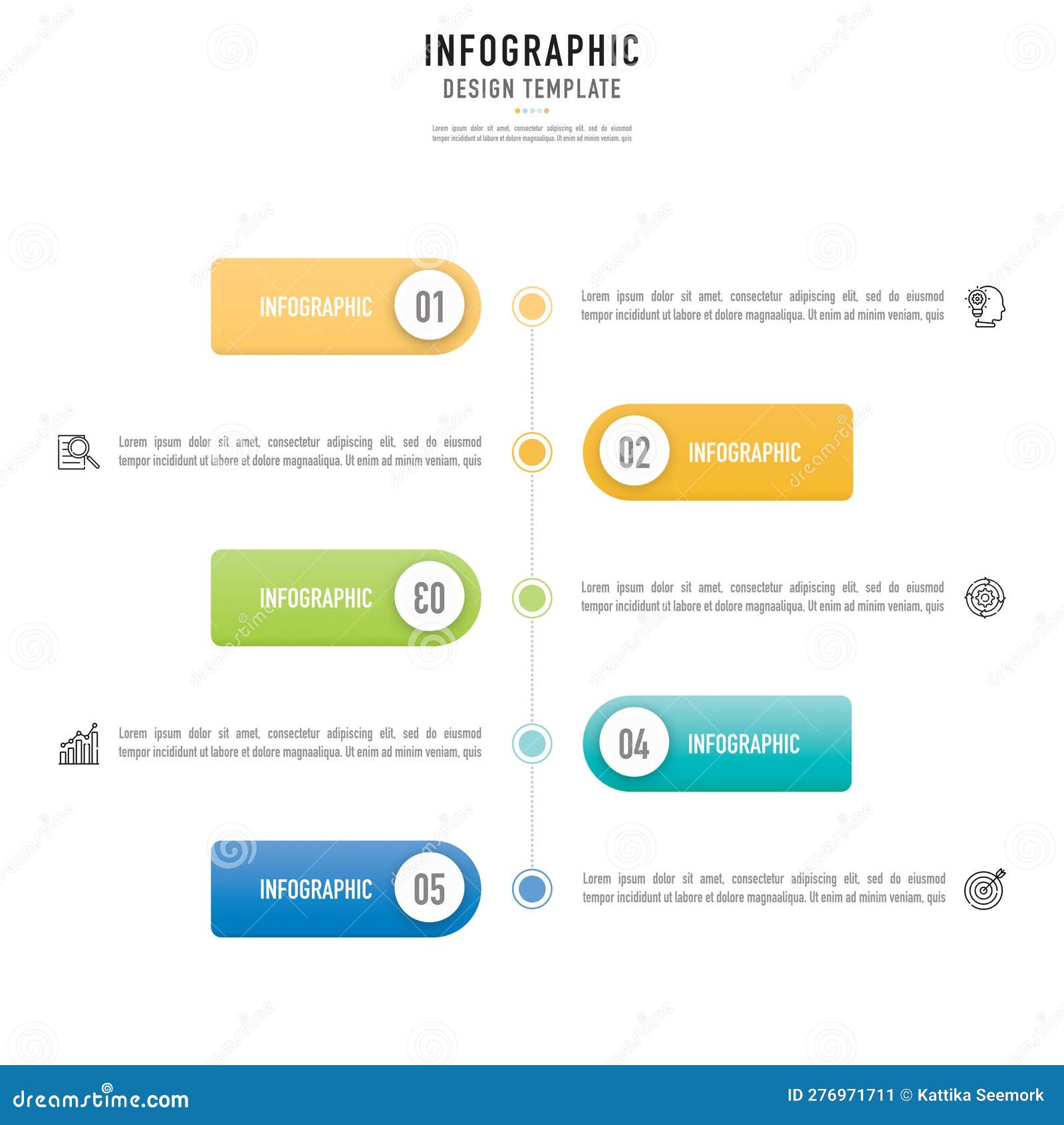 Rectangular, Tag Mind Map Infographic for Business Presentation Stock ...