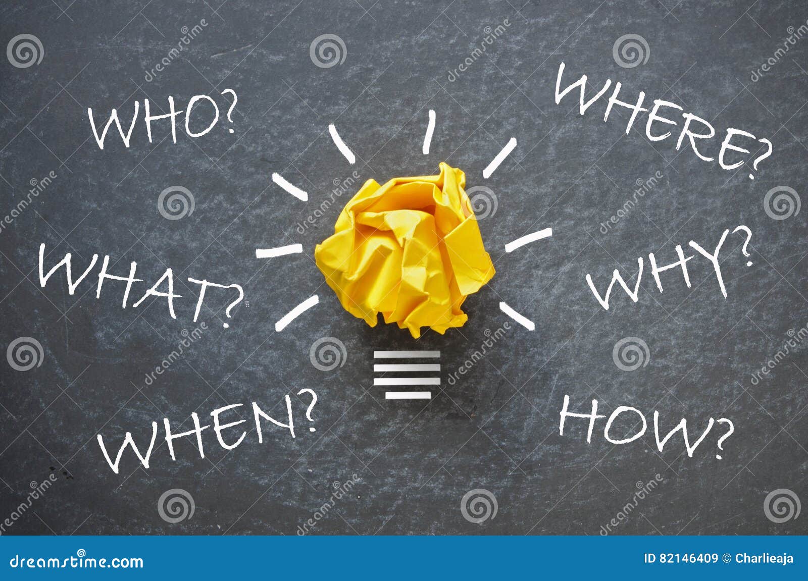 Mind Map with Questions and Answers Stock Image - Image of writer ...