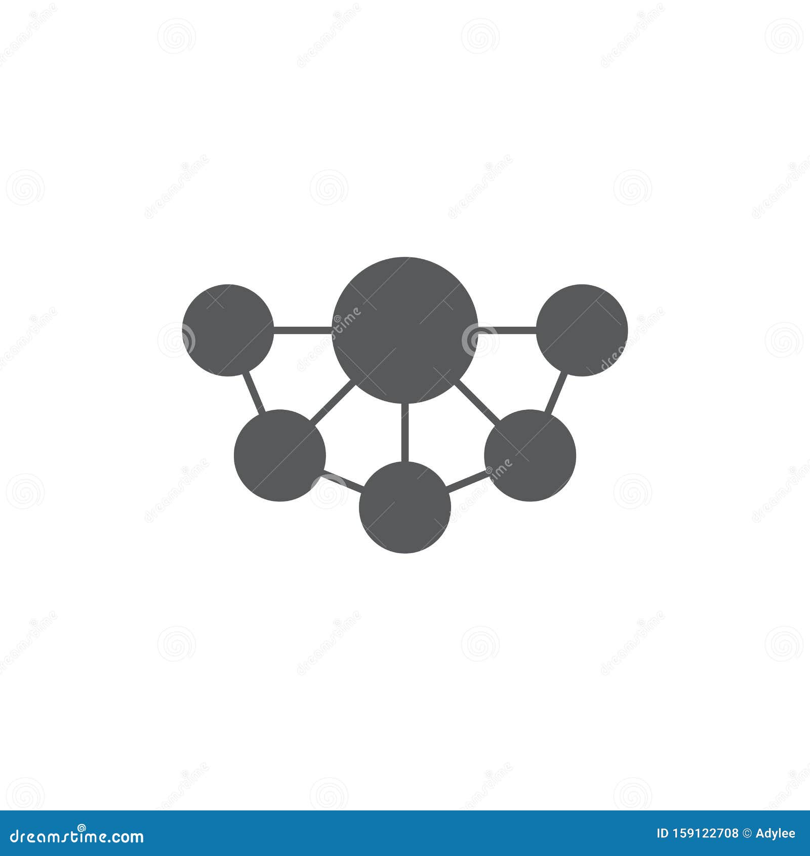 Mind Map Vector Icon Symbol Design Isolated on White Background Stock ...