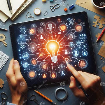 Mind Map a Visual Representation of Ideas Concepts and Relations Stock ...