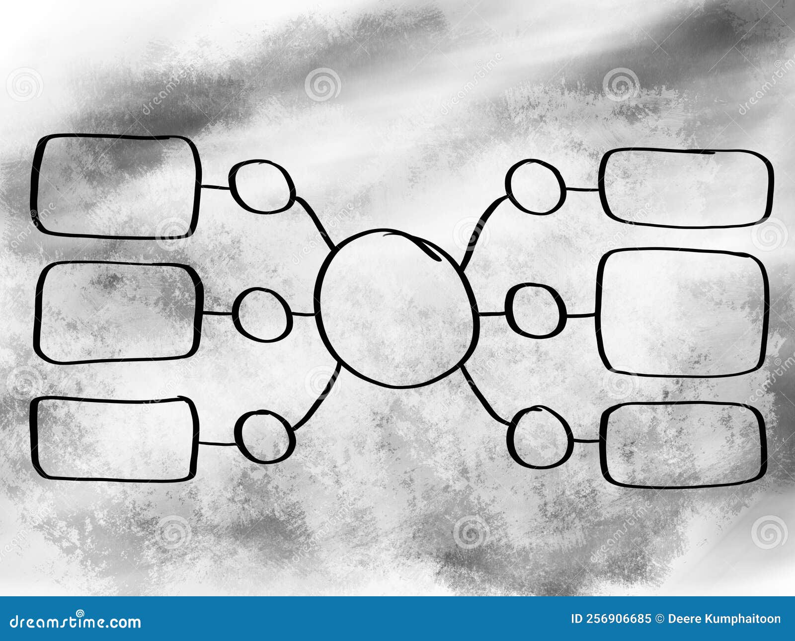 Mind mapping . stock illustration. Illustration of cloud - 256906685