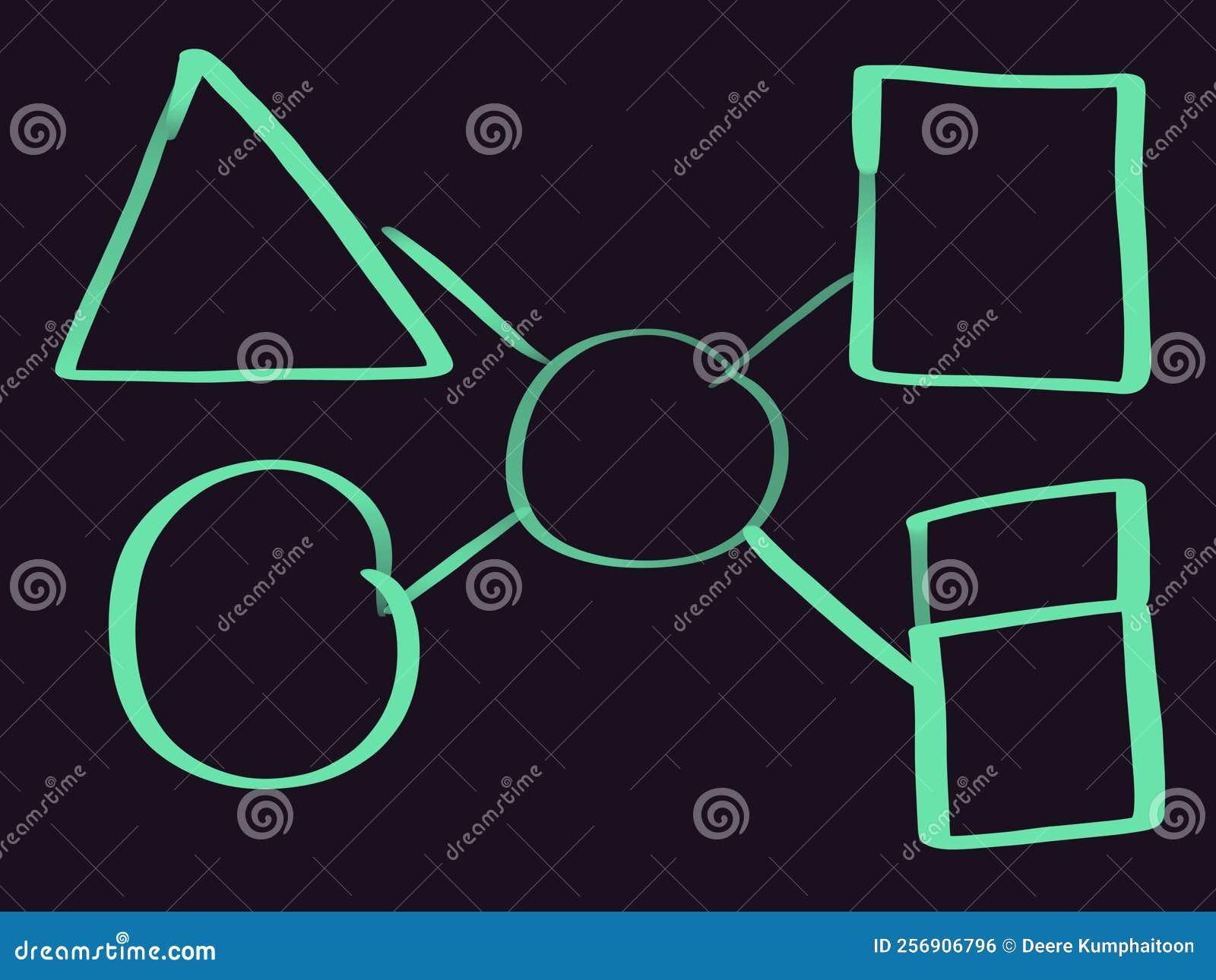 Mind Map Diagram For Idea Research, Plan Or Thinking For Solution To ...