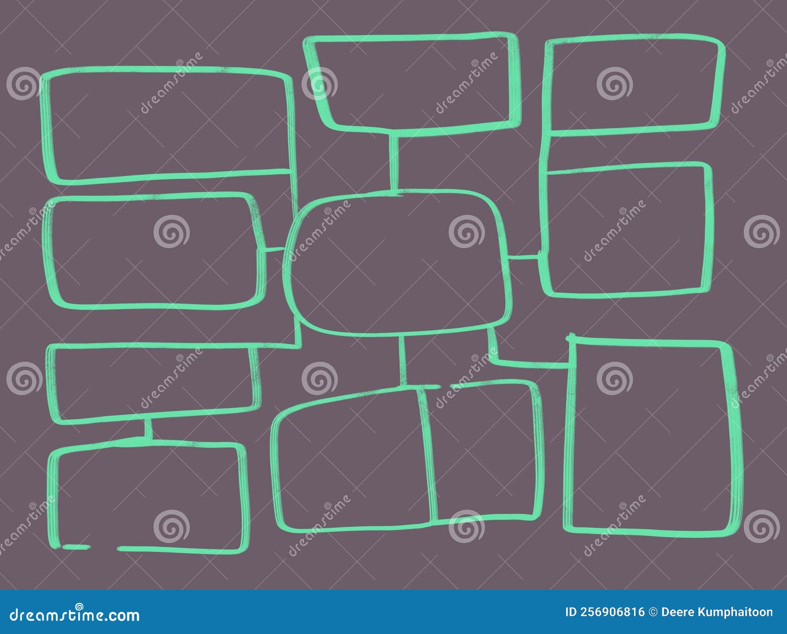 Mind mapping . stock illustration. Illustration of minimal - 256906816