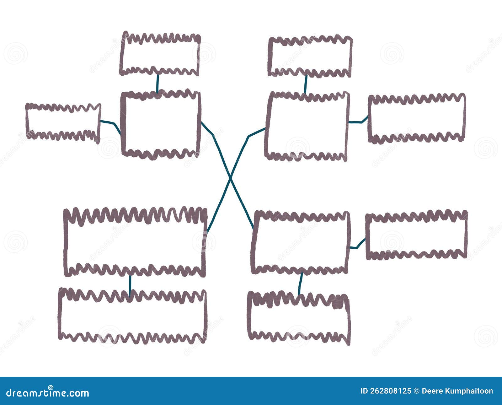 Mind Mapping Presentation of Connection. Stock Illustration ...