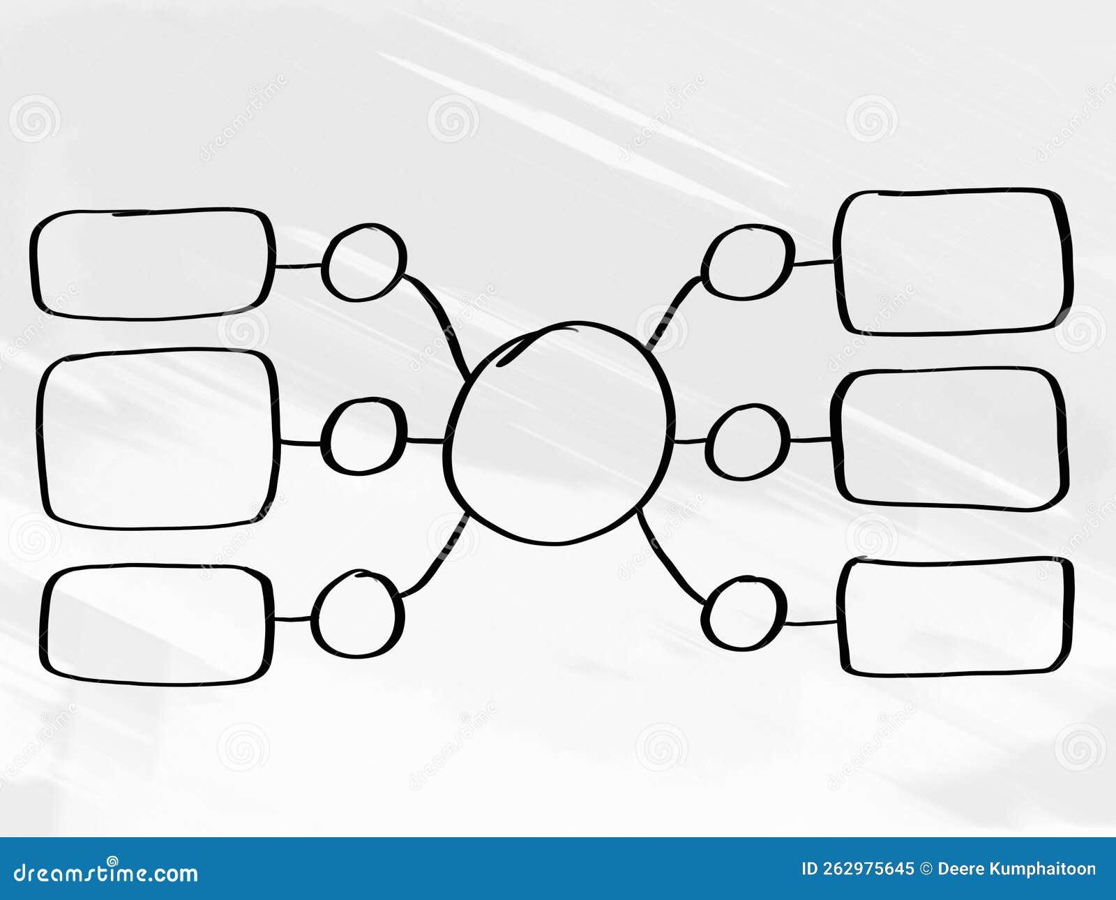 Mind Mapping Presentation of Connection. Stock Illustration ...