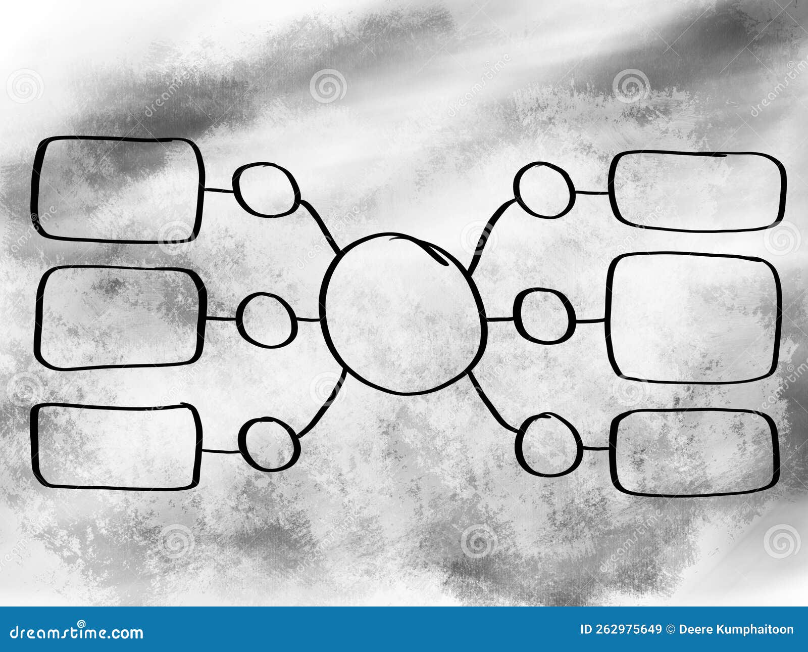 Mind Mapping Presentation of Connection. Stock Illustration ...