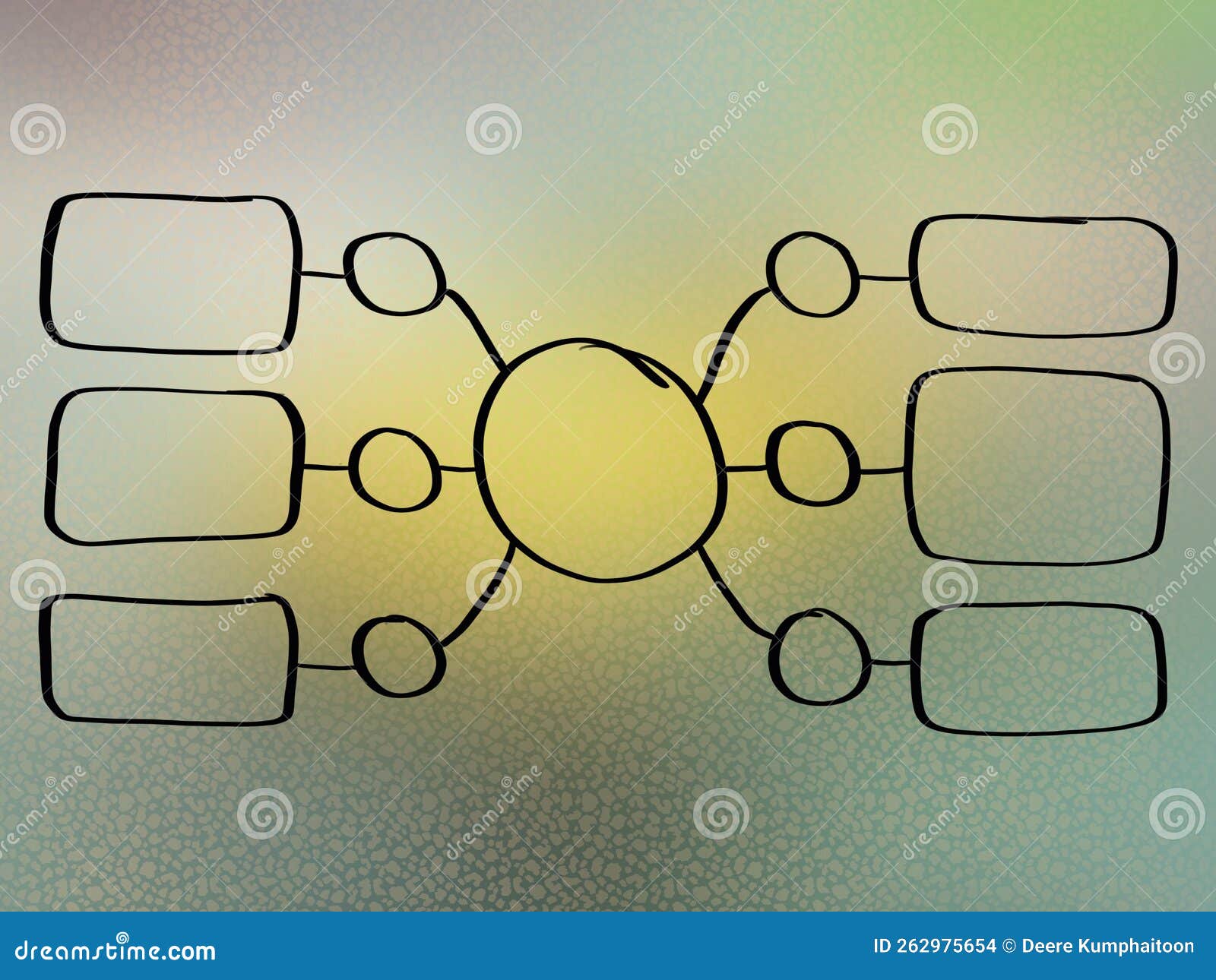 Mind Mapping Presentation of Connection. Stock Illustration ...