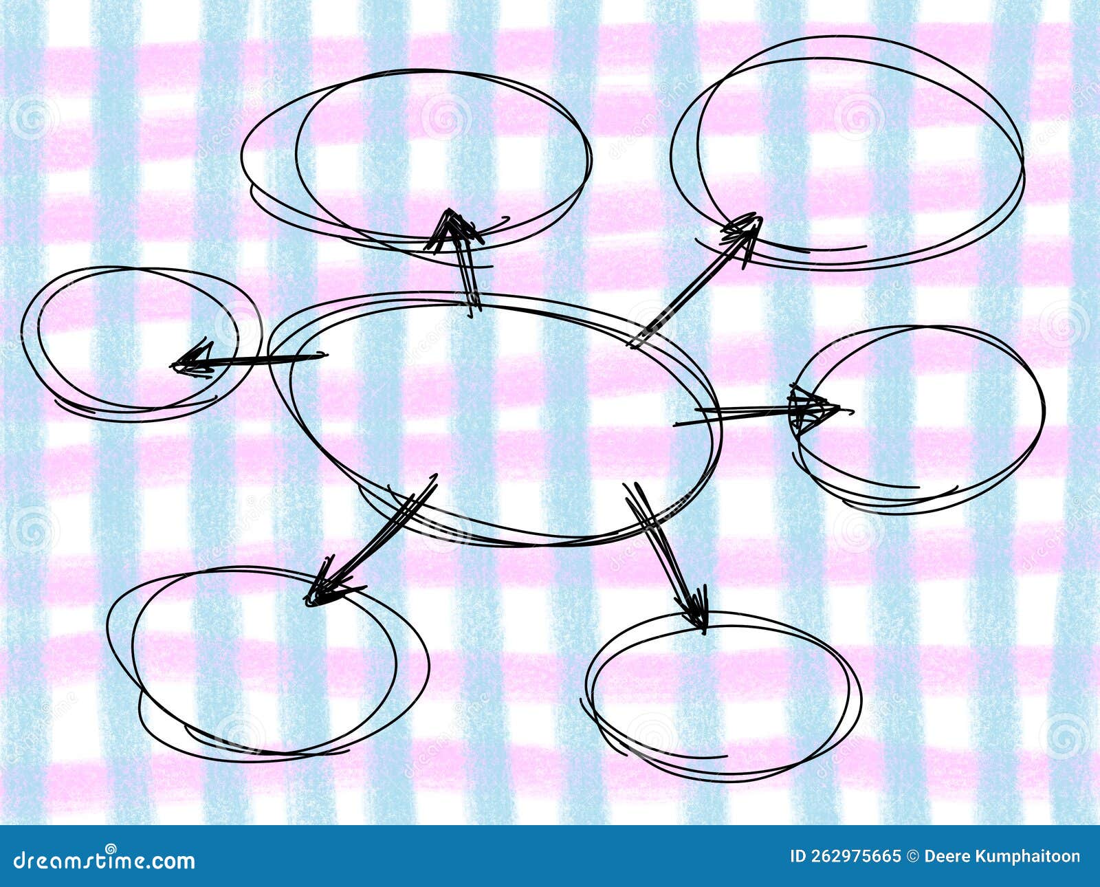 Mind Mapping Presentation of Connection. Stock Illustration ...