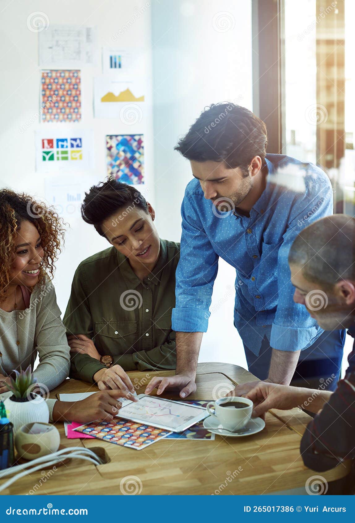 Mind Mapping Software Helps Us To Work Smarter. a Group of Coworkers ...