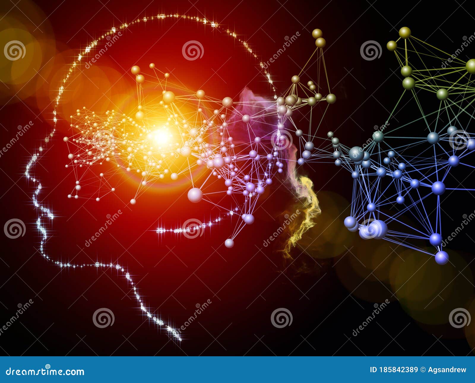 Mind and Matter stock illustration. Illustration of consciousness ...