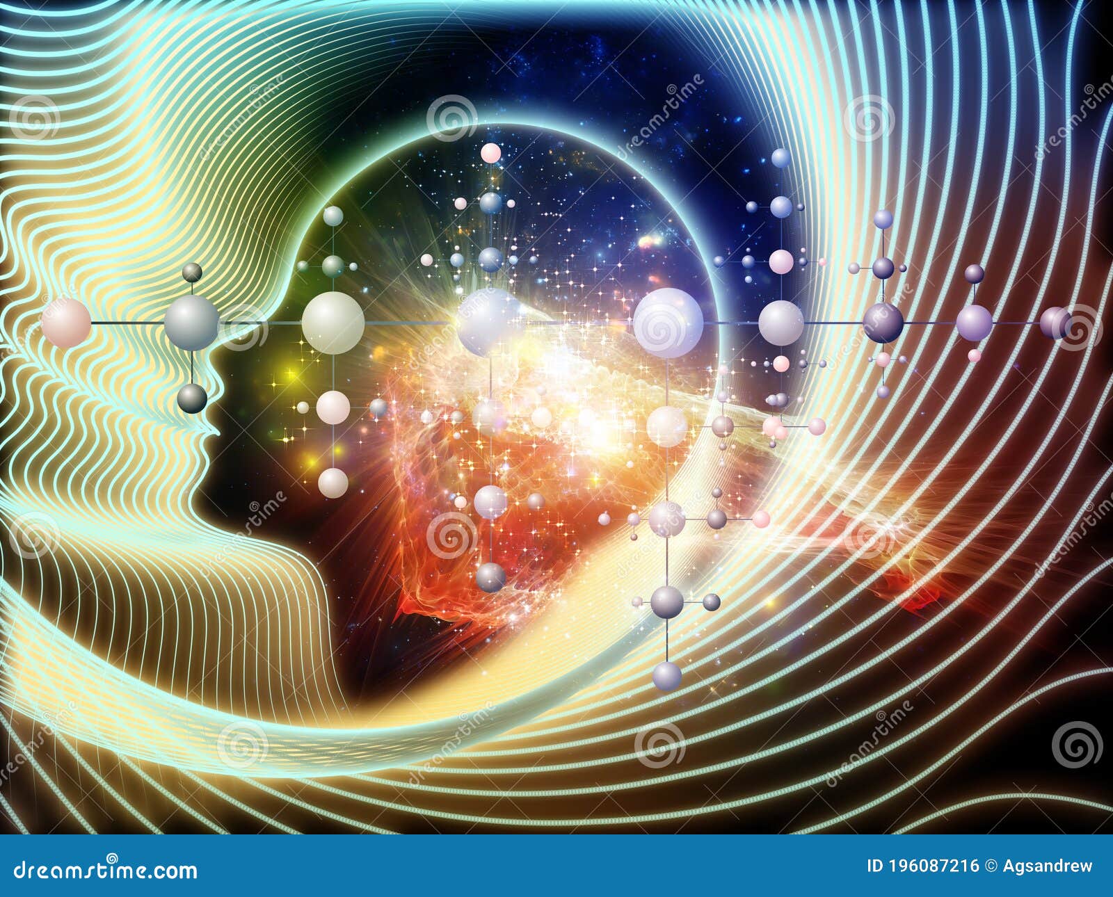 Mind of Matter stock illustration. Illustration of science - 196087216