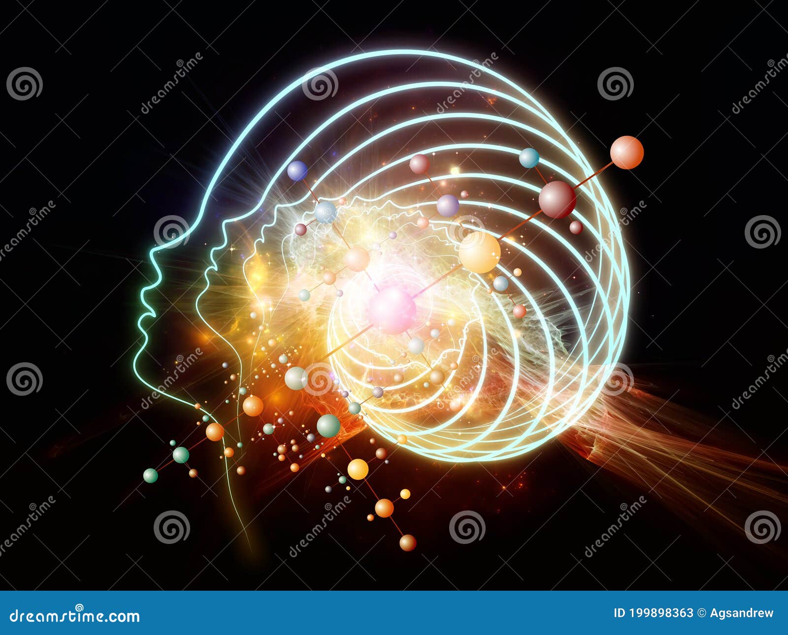 Mind of Matter stock illustration. Illustration of mind - 199898363