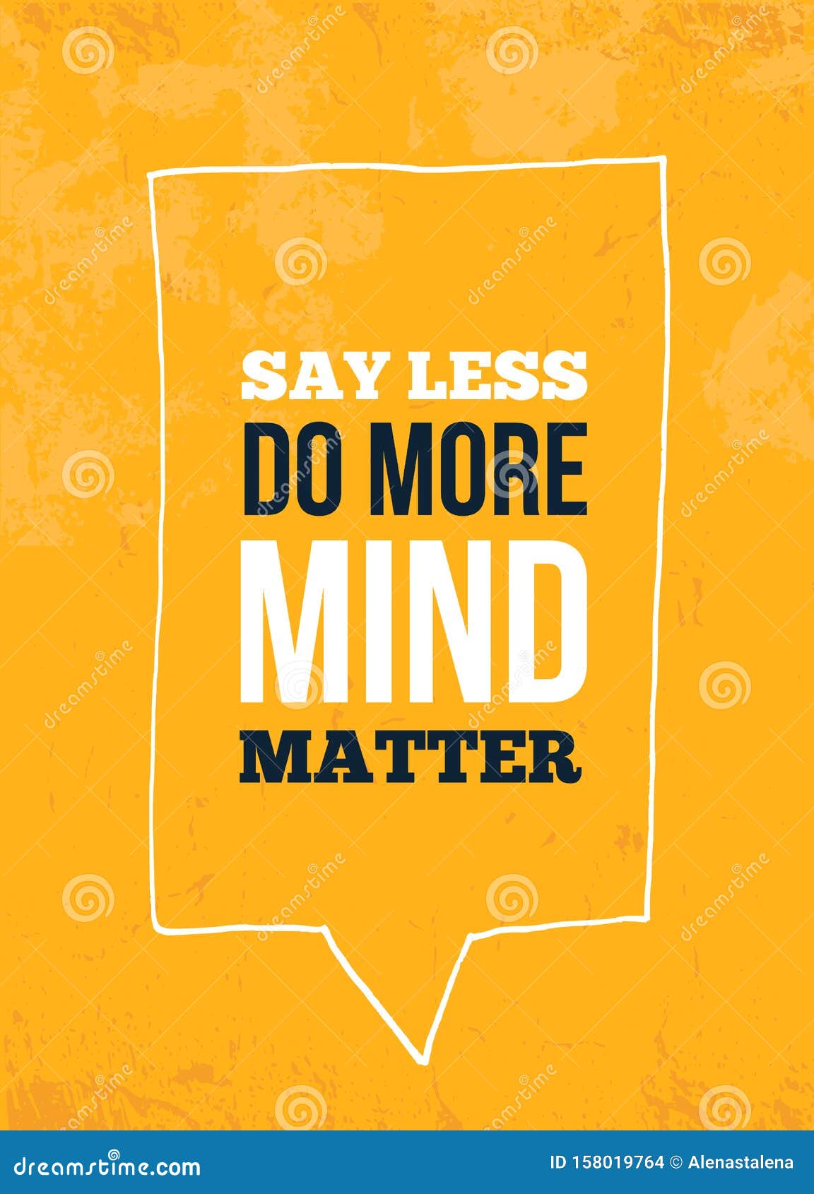 Mind Matter Quote Poster Design. Grunge Flyer Background Stock Vector ...