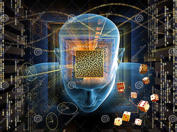 Mind Maze stock illustration. Illustration of digit, code - 22760012