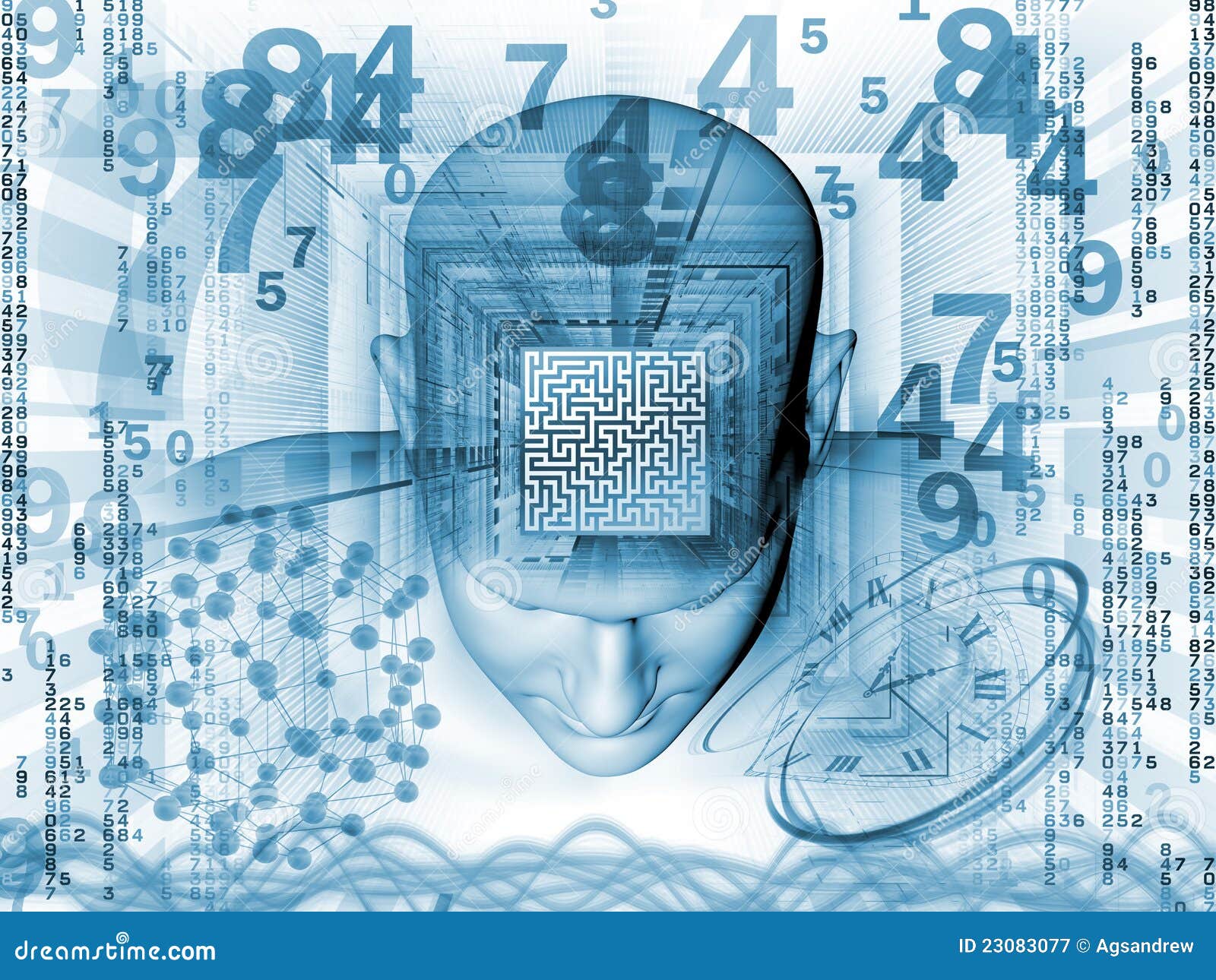Mind Maze stock illustration. Illustration of creative - 23083077