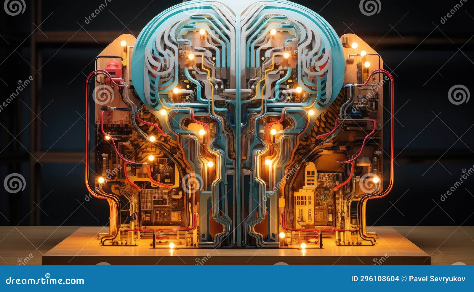 Mind Neuromorphic Computer Craft Royalty-Free Illustration ...