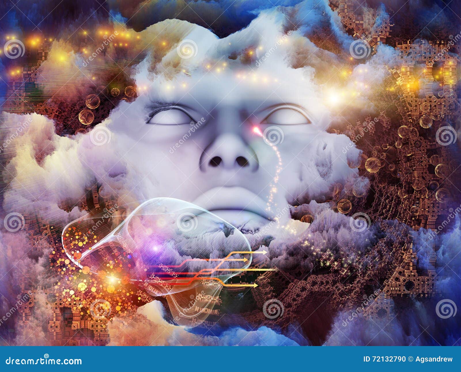 Mind Over Matter stock illustration. Illustration of individual - 72132790