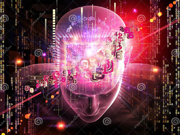 Mind Over Number stock illustration. Illustration of digit - 22760007