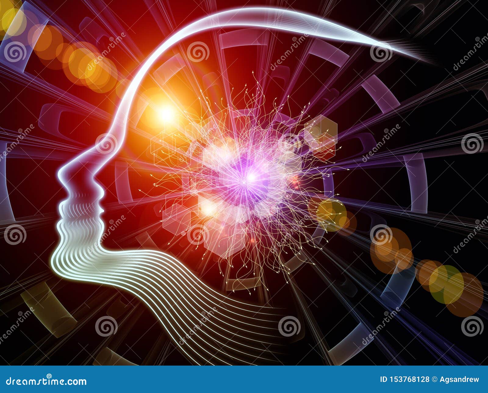 Mind Paths stock illustration. Illustration of science - 153768128