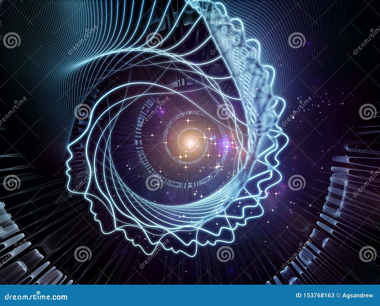 Mind Paths stock illustration. Illustration of mind - 153768163