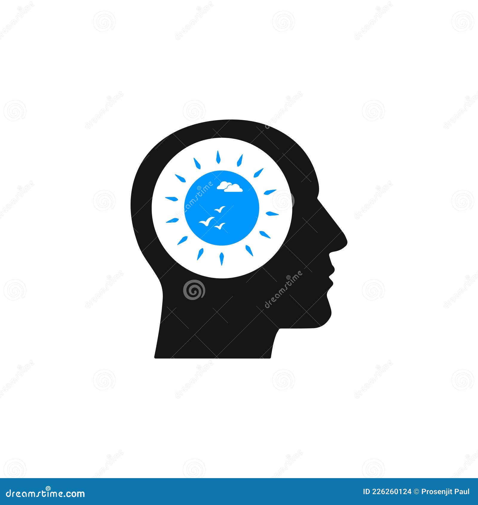 Mind, Positive, Thinking Icon Vector Stock Vector - Illustration of ...