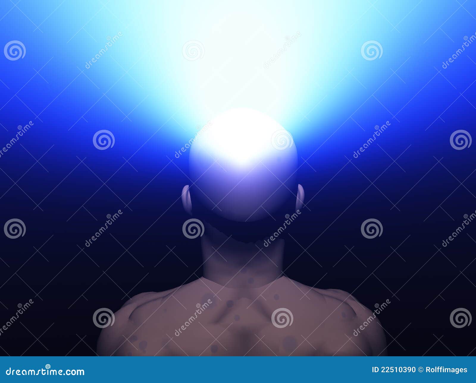 Mind power stock illustration. Illustration of black - 22510390