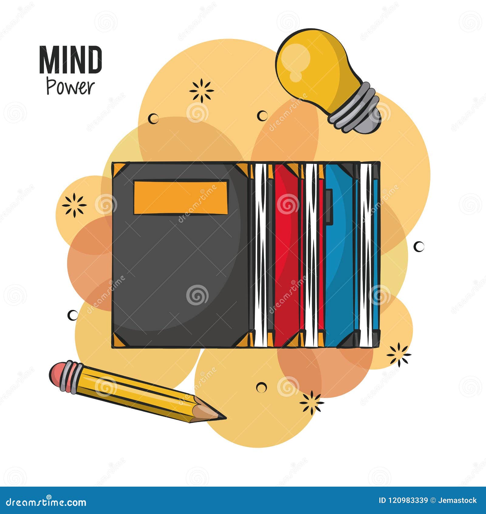 Mind power and brain stock vector. Illustration of bulb - 120983339