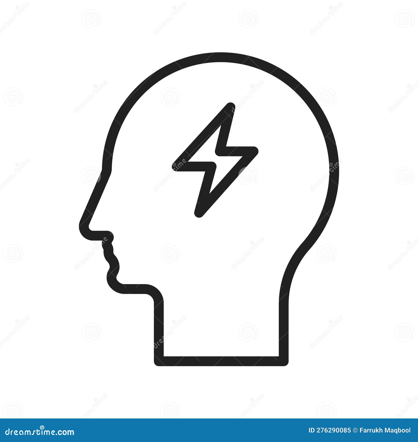 Mind Power Icon Vector Image. Suitable for Mobile Apps, Web Apps and ...