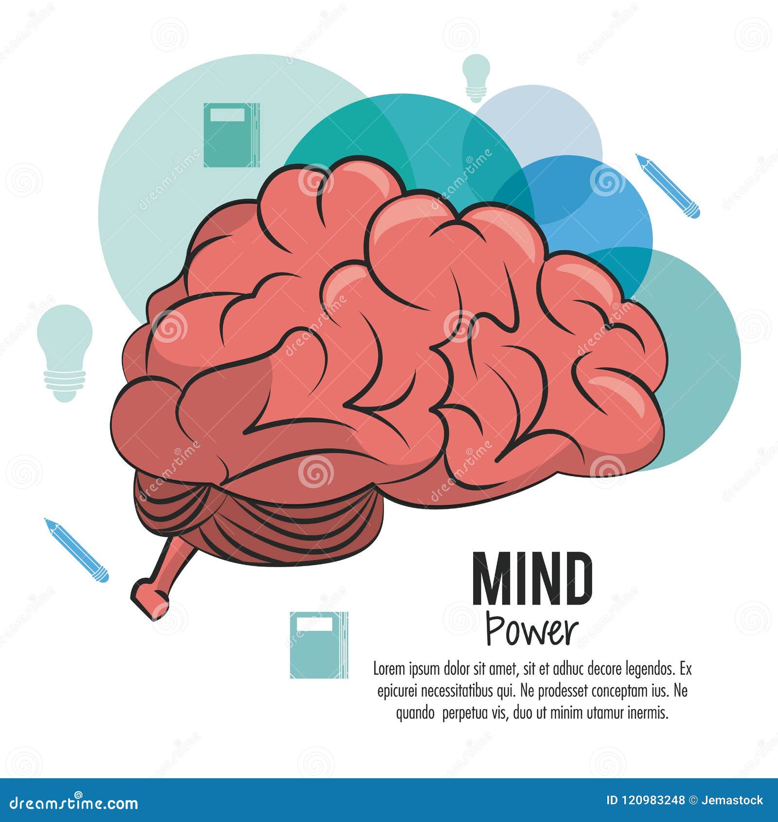 Mind power poster stock vector. Illustration of infographic - 120983248