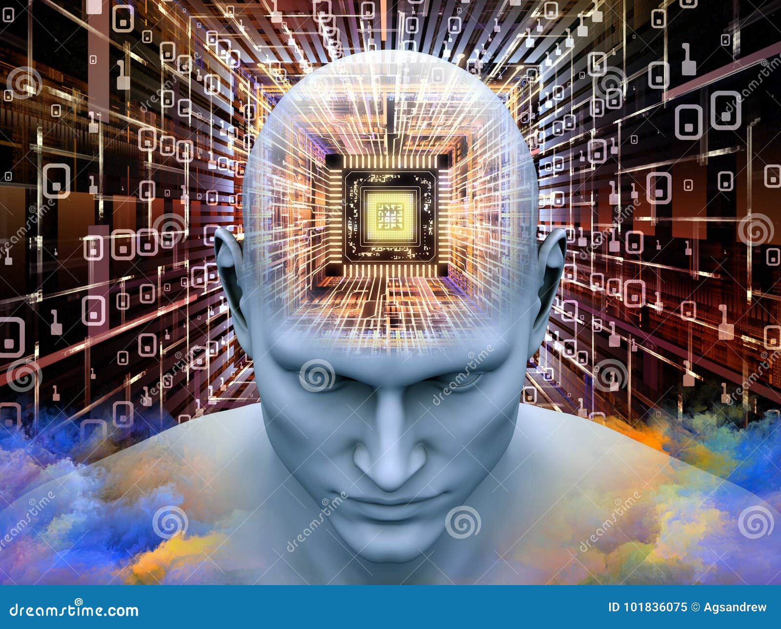 Computing Thought stock image. Image of output, cyberspace - 101836075