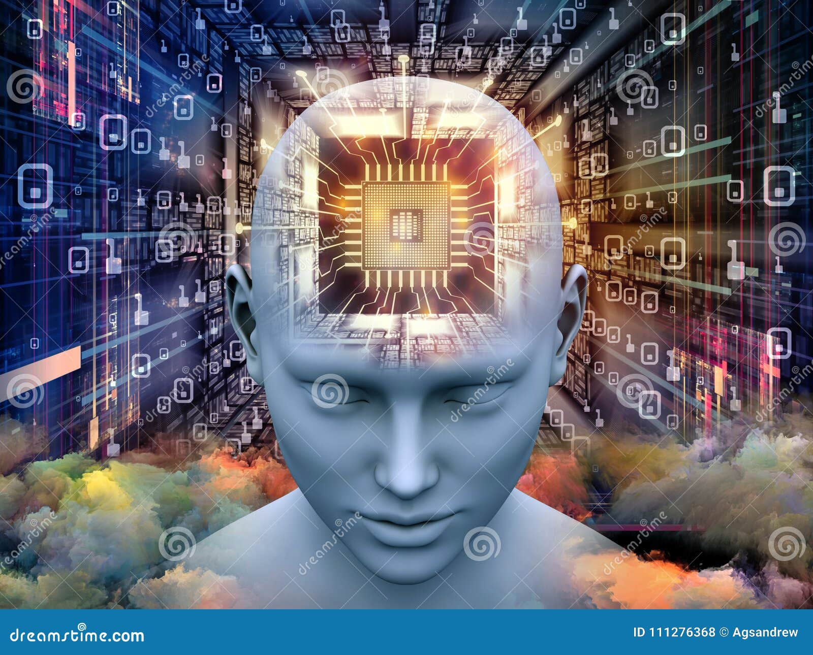 Spheres of Thought stock illustration. Illustration of line - 111276368