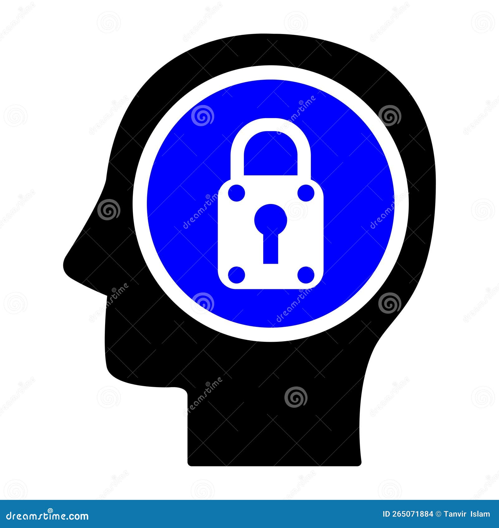 Mind Protection Icon stock vector. Illustration of icon - 265071884