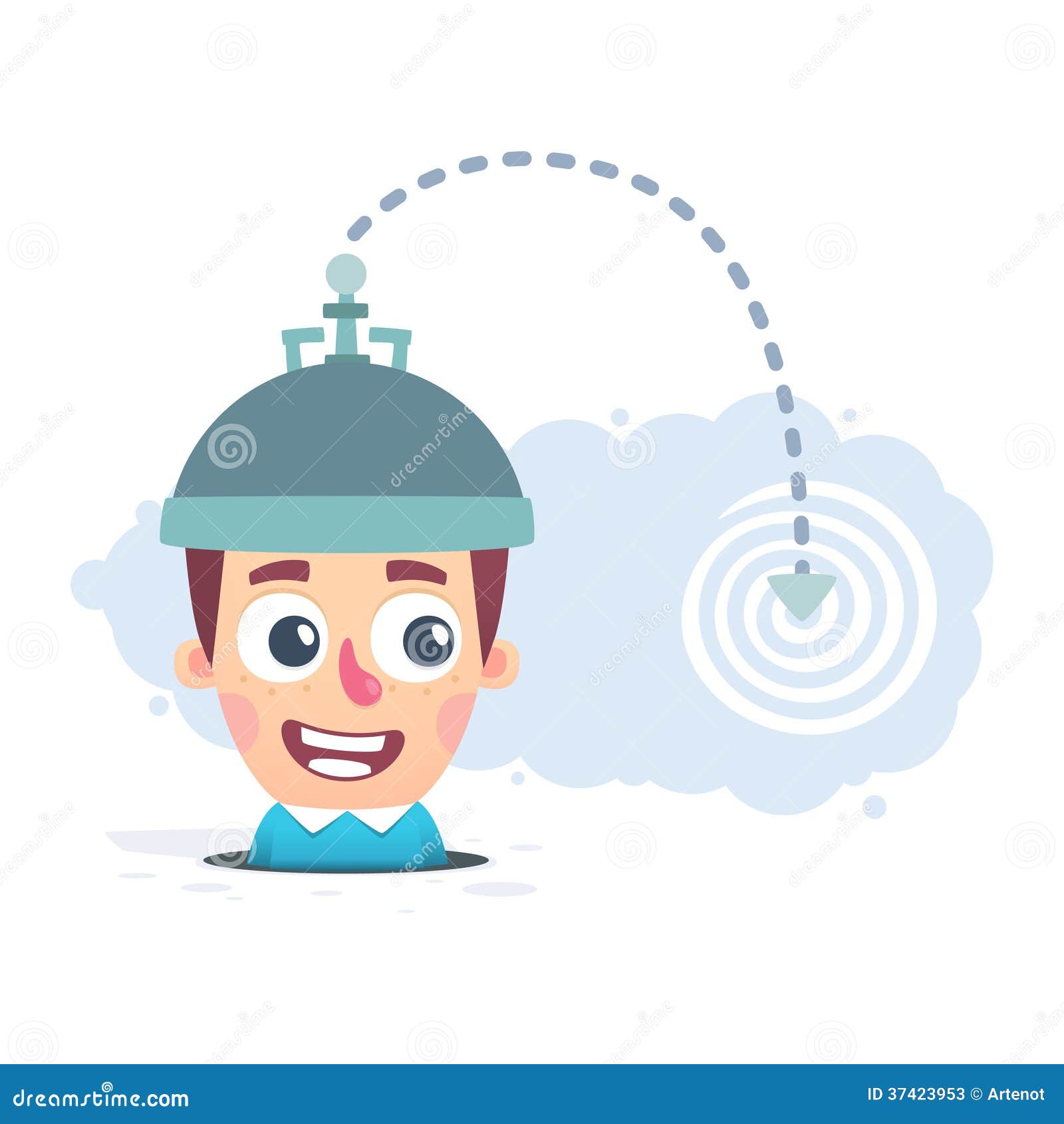 Mind-reading stock illustration. Illustration of controlling - 37423953