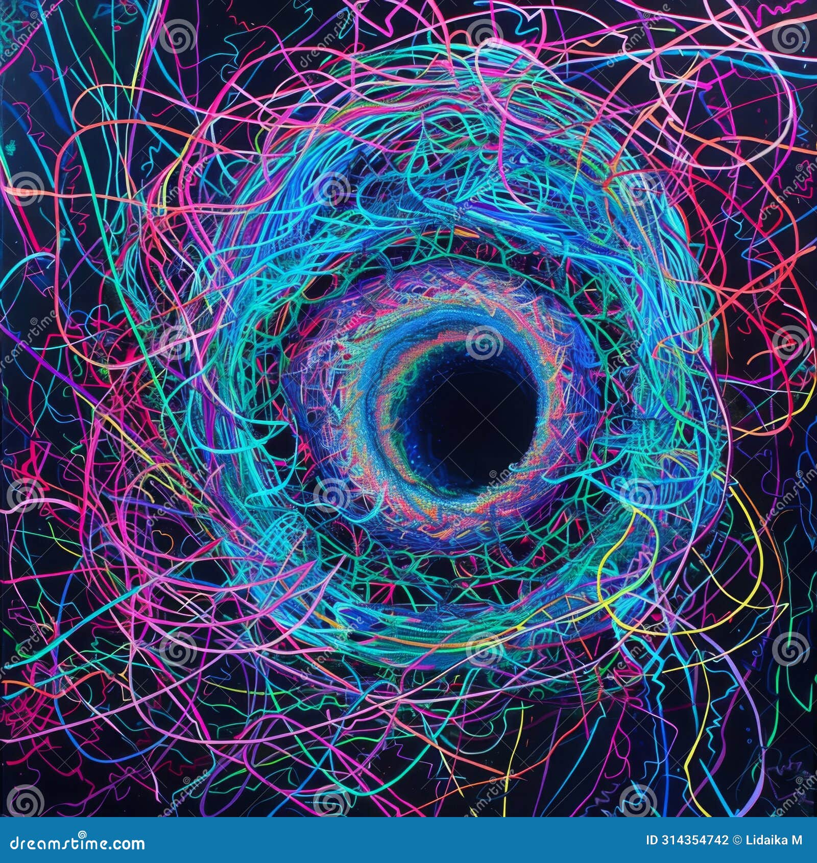 Mind S Labyrinth: the Vortex of Consciousness Stock Photo - Image of ...