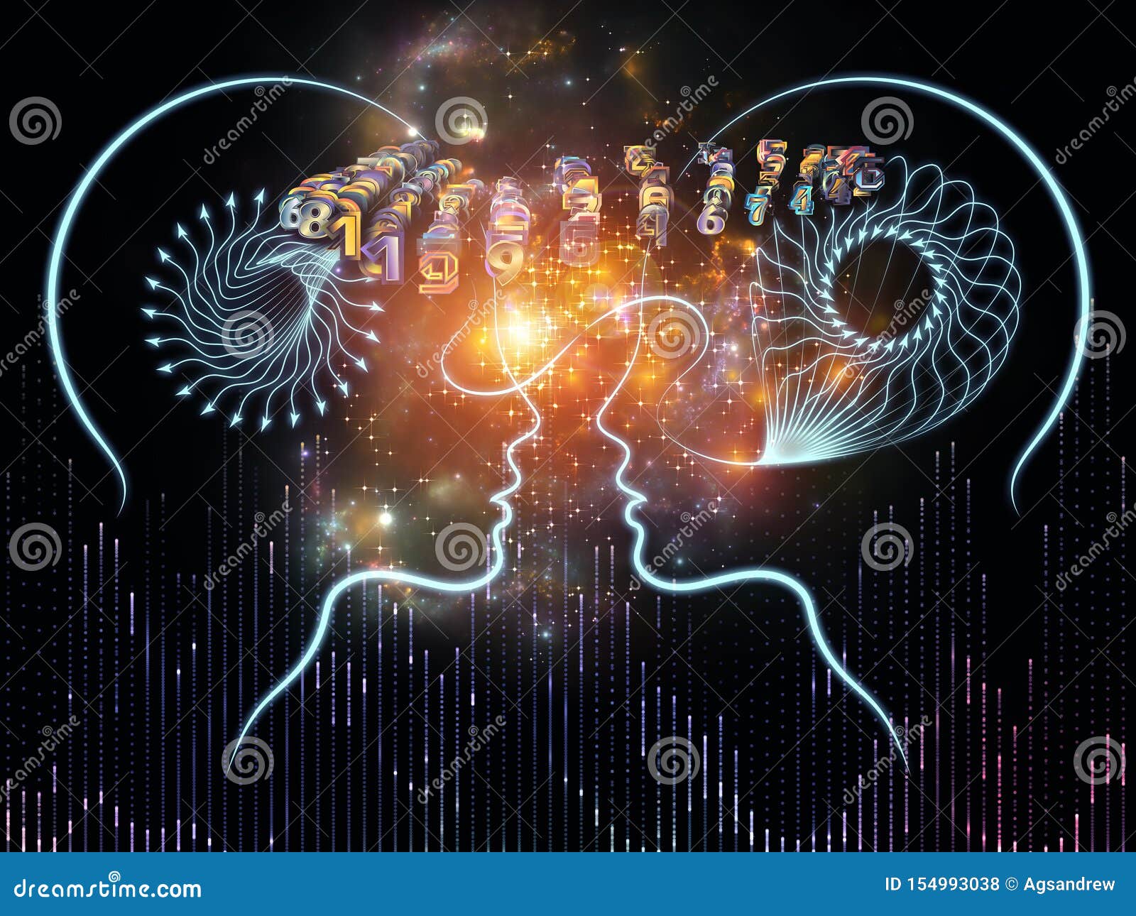 Mind Share stock illustration. Illustration of inspiration - 154993038