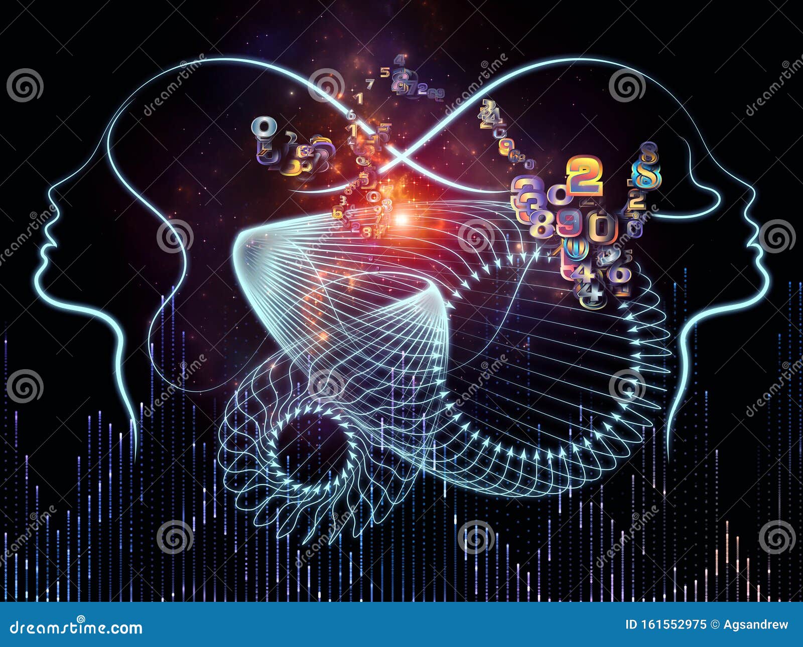 Mind Share stock illustration. Illustration of creativity - 161552975