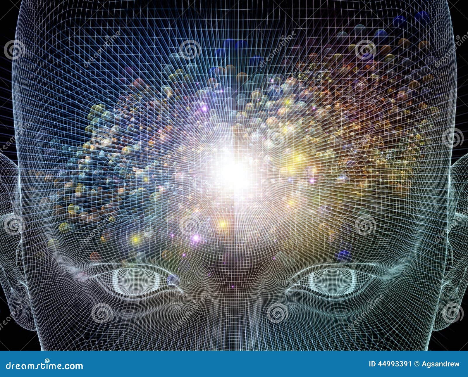 Mind Stream stock illustration. Illustration of atom - 44993391