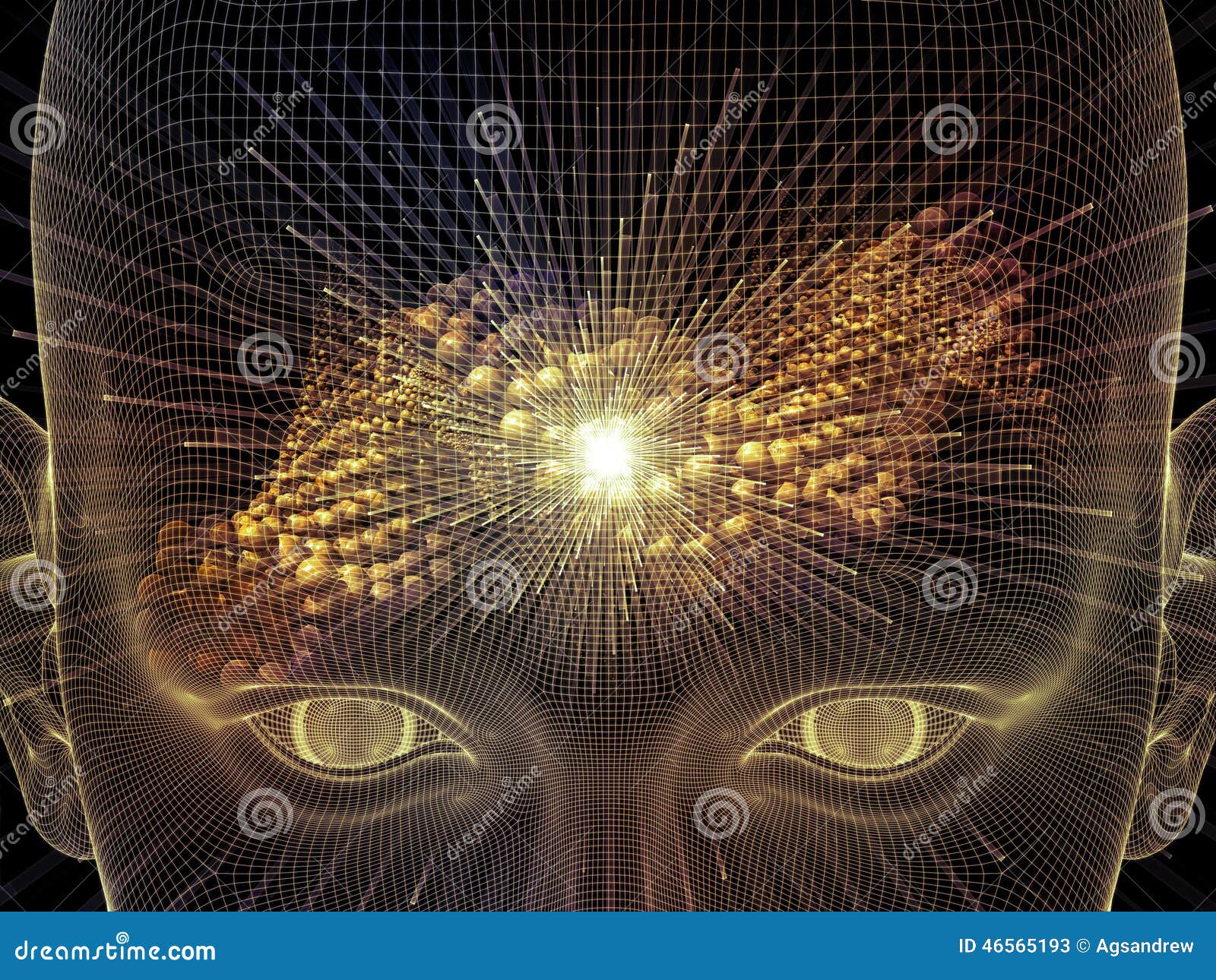 Mind Stream stock illustration. Illustration of composition - 46565193
