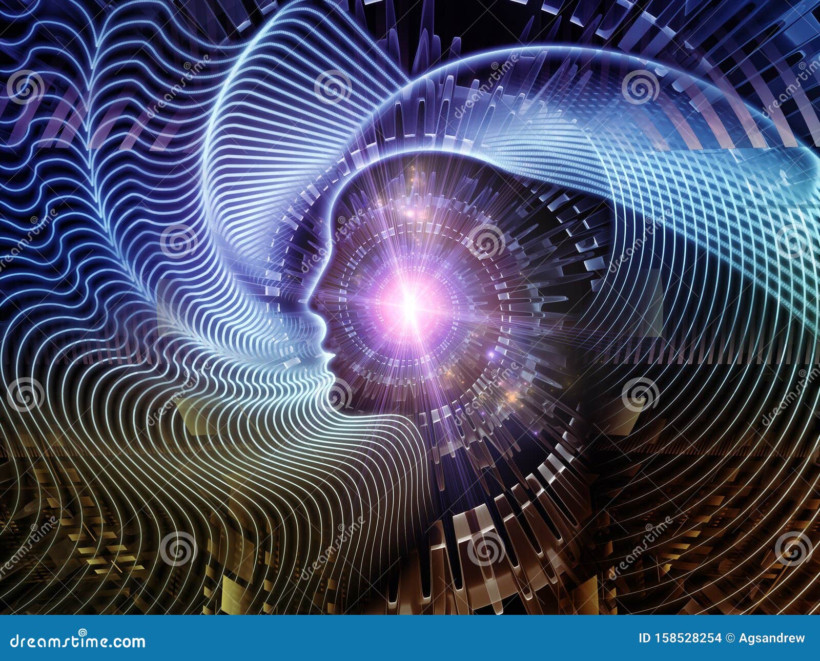 Mind Swirl stock de ilustración. Ilustración de ciberespacio - 158528254